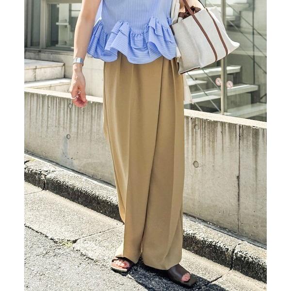 ZOZO問い合わせ番号:105866044ショップ:NOLLEY'S，ノーリーズブランド:NOLLEY'S，ノーリーズ商品名:ウォッシャブルラップ風ワイドパンツカテゴリ:パンツ>その他パンツブランド品番:6-0035-3-09-013...