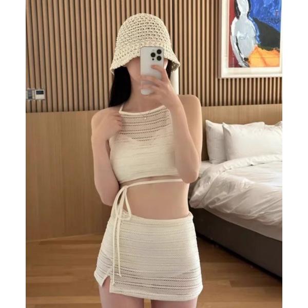 『タイムセール実施中』※このアイテムは返品・交換対象外商品です。ZOZO問い合わせ番号:105866516ショップ:Ritzy，リッツィーブランド:Ritzy，リッツィー商品名:メッシュシアー ホルターネック スカートビキニ 水着カテゴリ:...