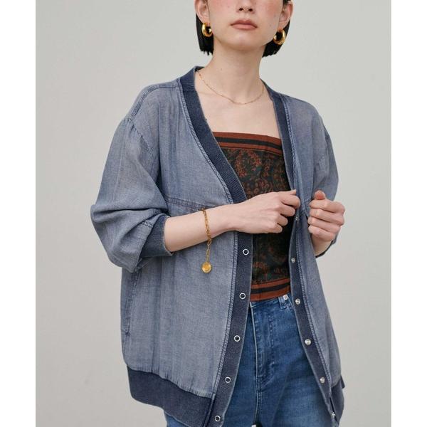 ZOZO問い合わせ番号:105866916ショップ:natural couture，ナチュラルクチュールブランド:LARUTA，ラルータ，natural couture，ナチュラルクチュール商品名:【LARUTA】シアーデニムVネックシャツ...