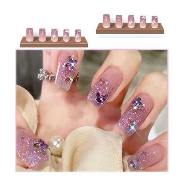 『セール実施中』※このアイテムは返品・交換対象外商品です。コスメ商品ZOZO問い合わせ番号:105867206ショップ:Ada.，エイダブランド:shoppinggo，ショッピングゴー商品名:ネイルチップ ショート ネイルアート 蝶 可愛い...