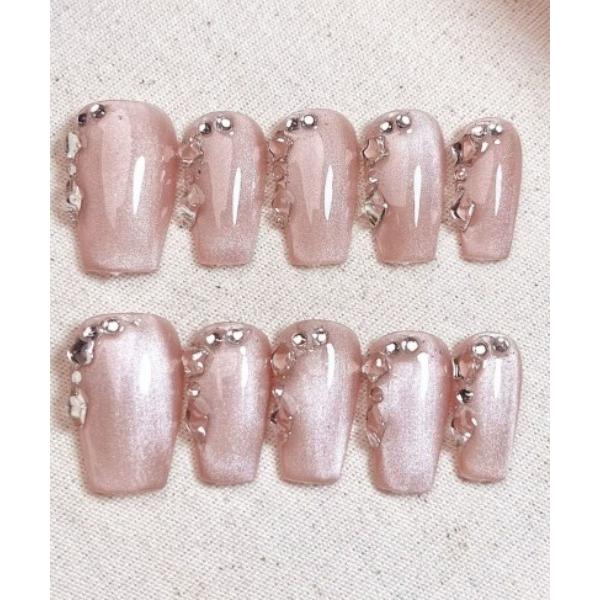 『タイムセール実施中』※このアイテムは返品・交換対象外商品です。コスメ商品ZOZO問い合わせ番号:105867235ショップ:Ada.，エイダブランド:shoppinggo，ショッピングゴー商品名:ネイルチップ ショート シンプル ブライダ...