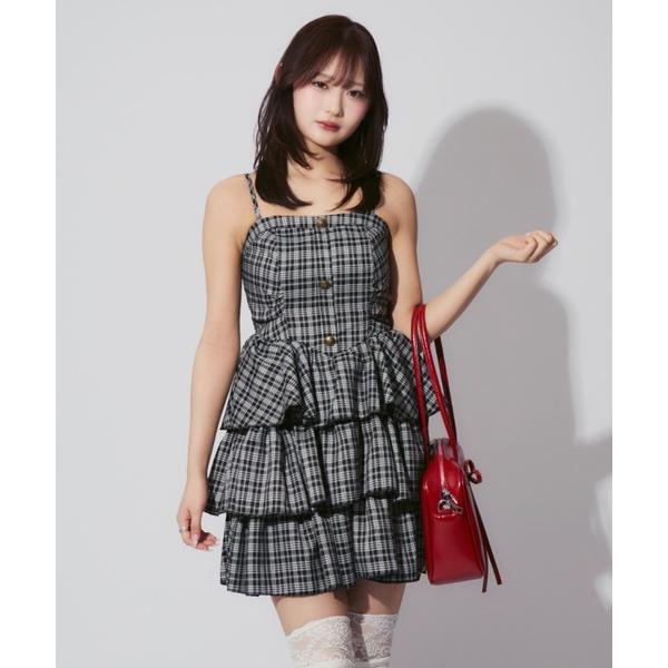 参考価格：5，880円発売時期：2025年04月コンディション：A（使用感なし）数回使用した程度で使用感が感じられないアイテム参考商品名：Check Tiered Mini Cami Dress / チェック柄ティアードミニキャミワンピース...