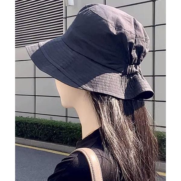 『タイムセール実施中』ZOZO問い合わせ番号:105902667ショップ:Lace Ladies，レースレディースブランド:Lace Ladies，レースレディース商品名:バック ギャザー シンプル バケット ハットカテゴリ:帽子>ハ...