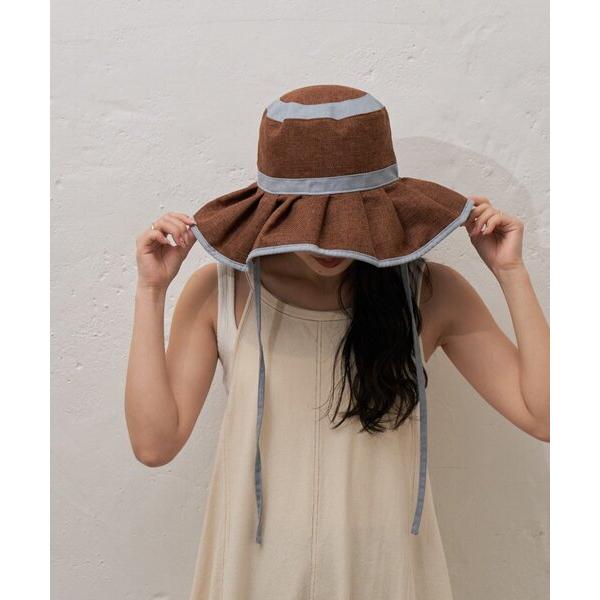 ZOZO問い合わせ番号:105902755ショップ:CIAOPANIC TYPY，チャオパニックティピーブランド:CIAOPANIC TYPY，チャオパニックティピー商品名::【UV対応】柔らか配色たためるジュートフリルハットカテゴリ:帽子...