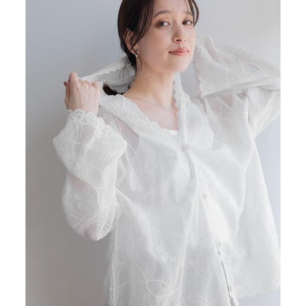 『タイムセール実施中』ZOZO問い合わせ番号:105902934ショップ:studio CLIP，スタディオクリップブランド:studio CLIP，スタディオクリップ商品名:レースフードシャツブルゾンカテゴリ:トップス>シャツ/ブラ...