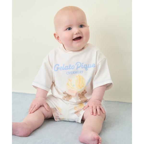 ※このアイテムは返品・交換対象外商品です。ZOZO問い合わせ番号:105938172ショップ:gelato pique，ジェラート　ピケブランド:gelato pique，ジェラートピケ商品名:【BABY】アイスクリームベアワンポイントTシ...
