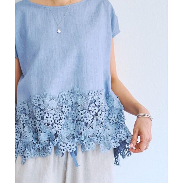 ZOZO問い合わせ番号:105938249ショップ:BEARDSLEY，ビアズリーブランド:BEARDSLEY，ビアズリー，LIVETART，リヴェタート商品名:裾レースリネンブラウスカテゴリ:トップス>シャツ/ブラウスブランド品番:...