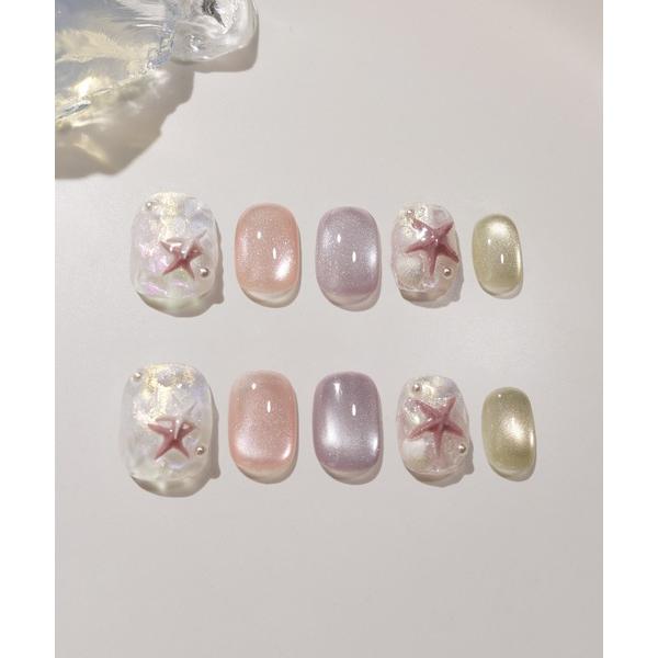 ※このアイテムは返品・交換対象外商品です。コスメ商品ZOZO問い合わせ番号:105973515ショップ:Anail，エーネイルブランド:Anail，エーネイル商品名:3D水光ネイルピンクグラデーションシルバードミラーラインオーバルネイルチッ...