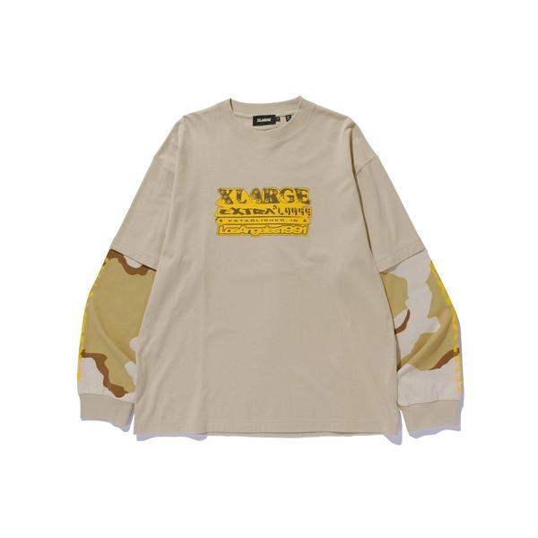 ZOZO問い合わせ番号:105973744ショップ:XLARGE，エクストララージブランド:XLARGE，エクストララージ商品名:EXTRALARGE LAYERED L/S TEEカテゴリ:トップス>Tシャツ/カットソーブランド品番...