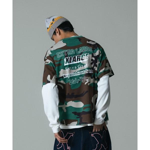 ZOZO問い合わせ番号:105973761ショップ:XLARGE，エクストララージブランド:XLARGE，エクストララージ商品名:MULTI LOGO CAMO S/S TEEカテゴリ:トップス>Tシャツ/カットソーブランド品番:10...
