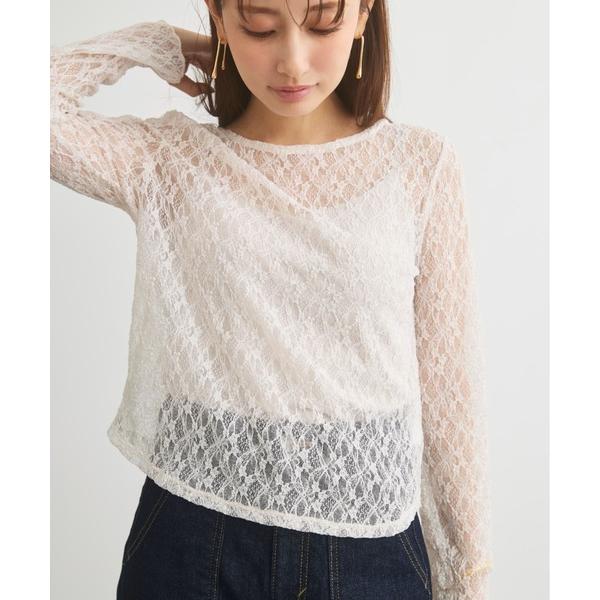 ZOZO問い合わせ番号:105974002ショップ:COHINA STORE，コヒナストアブランド:COHINA，コヒナ商品名:ストレッチレースボートネックトップス 【低身長・小柄女性】カテゴリ:トップス>Tシャツ/カットソーブランド...