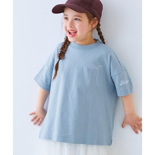 『タイムセール実施中』ZOZO問い合わせ番号:105974601ショップ:devirock，デビロックブランド:devirock，デビロック商品名:綿100% お洗濯してもよれにくい ガールズワンポイント刺繍 ビッグシルエット 半袖Tシャツ...