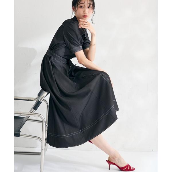 『タイムセール実施中』ZOZO問い合わせ番号:105975037ショップ:MISCH MASCH，ミッシュ マッシュブランド:MISCH MASCH，ミッシュマッシュ商品名:2026春夏新作 ステッチ配色パフスリーブシャツワンピースカテゴリ...