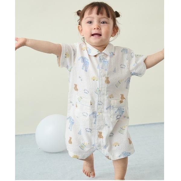 ※このアイテムは返品・交換対象外商品です。ZOZO問い合わせ番号:105975515ショップ:gelato pique，ジェラート　ピケブランド:gelato pique，ジェラートピケ商品名:【BABY】パジャマパーティー柄ロンパースカテ...