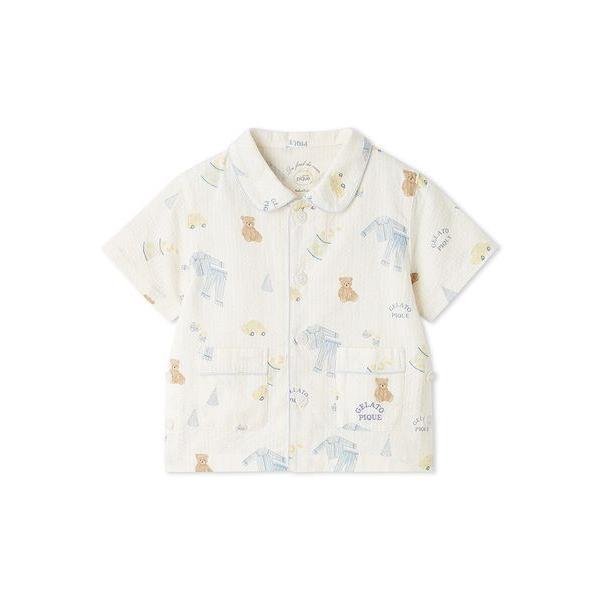 ※このアイテムは返品・交換対象外商品です。ZOZO問い合わせ番号:105975519ショップ:gelato pique，ジェラート　ピケブランド:gelato pique，ジェラートピケ商品名:【BABY】パジャマパーティー柄シャツカテゴリ...