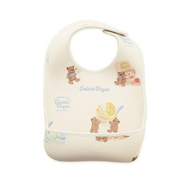 ※このアイテムは返品・交換対象外商品です。ZOZO問い合わせ番号:105975523ショップ:gelato pique，ジェラート　ピケブランド:gelato pique，ジェラートピケ商品名:【BABY】アイスクリームベア柄お食事スタイカ...