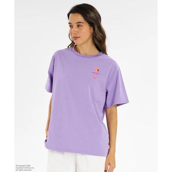 ZOZO問い合わせ番号:105975597ショップ:ムラサキスポーツ，ムラサキスポーツブランド:ROXY，ロキシー，ムラサキスポーツ，ムラサキスポーツ商品名:ROXY/ロキシー HAWAIIAN AIRLINES TEE コラボTシャツ ラ...