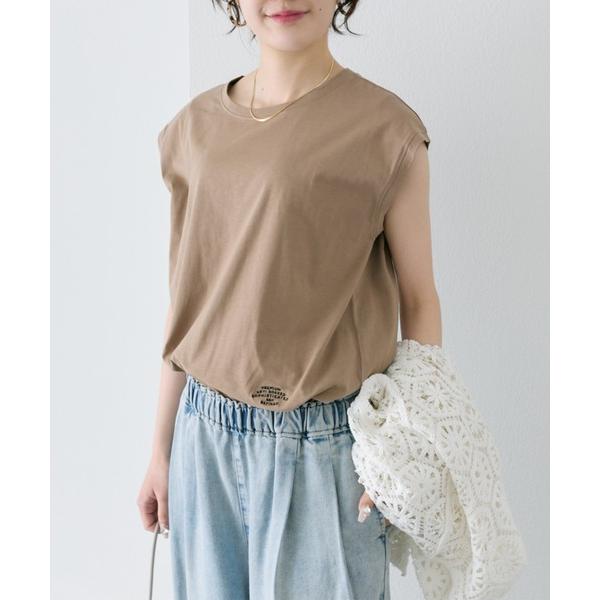 『タイムセール実施中』ZOZO問い合わせ番号:105975910ショップ:PUAL CE CIN，ピュアルセシンブランド:PUAL CE CIN，ピュアルセシン商品名:汗ジミ防止加工ワンポイントロゴ刺繍フレンチスリーブTシャツカテゴリ:トッ...