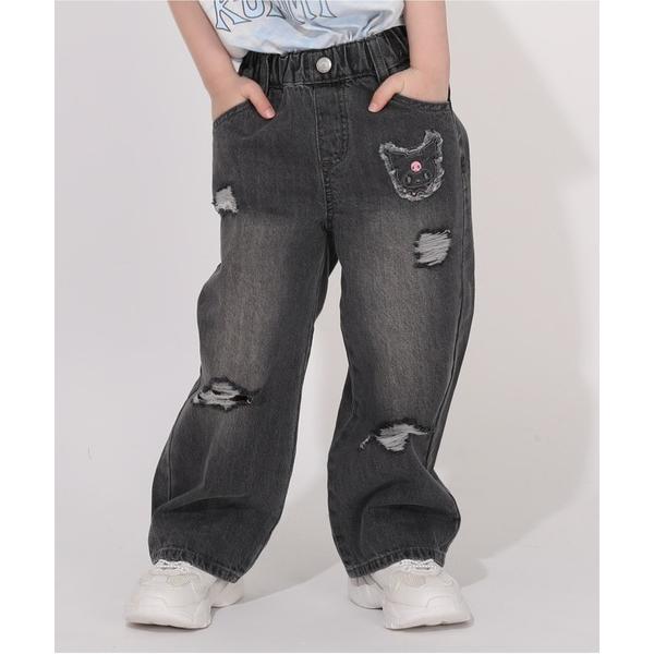 ZOZO問い合わせ番号:105976133ショップ:BABYDOLL，ベビードールブランド:BABYDOLL，ベビードール商品名:サンリオ クラッシュデニムロングパンツ 1559Kカテゴリ:パンツ>デニムパンツブランド品番:SR-クラ...