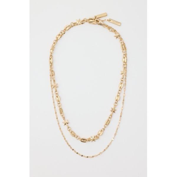 ZOZO問い合わせ番号:105976231ショップ:MOUSSY，マウジーブランド:MOUSSY，マウジー商品名:CHAIN COMBI ネックレスカテゴリ:アクセサリー>ネックレスブランド品番:010JS356-5481素材:亜鉛合...