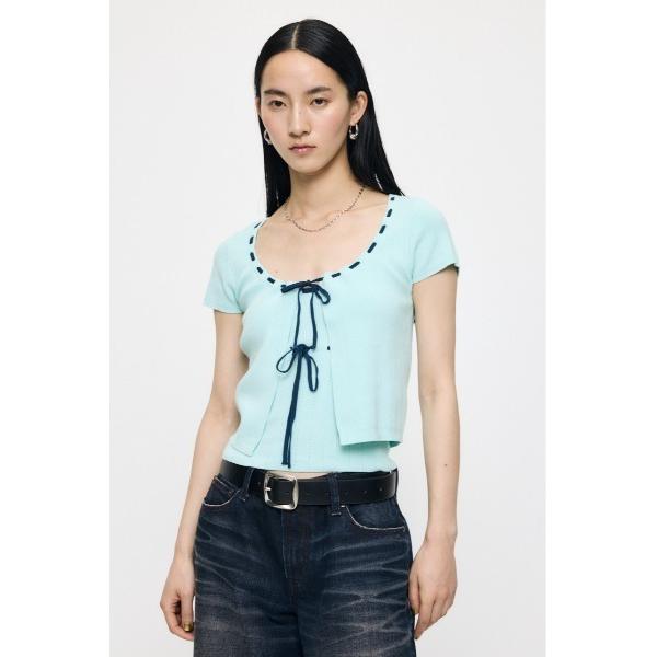 『セール実施中』ZOZO問い合わせ番号:105976233ショップ:MOUSSY，マウジーブランド:MOUSSY，マウジー商品名:STITCH DETAIL カーディガン＆キャミソールカテゴリ:トップス>ニット/セーターブランド品番:...