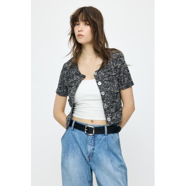 ZOZO問い合わせ番号:105976236ショップ:MOUSSY，マウジーブランド:MOUSSY，マウジー商品名:TWEED CRUSH トップスカテゴリ:トップス>Tシャツ/カットソーブランド品番:010JS380-2611素材:【...