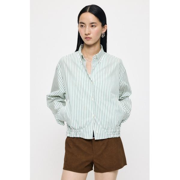 『タイムセール実施中』ZOZO問い合わせ番号:105976241ショップ:MOUSSY，マウジーブランド:MOUSSY，マウジー商品名:BUTTON DOWN SHIRT ブルゾンカテゴリ:ジャケット/アウター>ブルゾンブランド品番:...