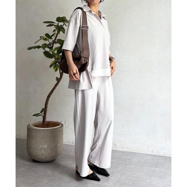 ZOZO問い合わせ番号:105976276ショップ:un dix cors，アンディコールブランド:un dix cors，アンディコール商品名:スキッパーシャツ×パンツセットアップカテゴリ:オールインワン・サロペット>つなぎ/オール...