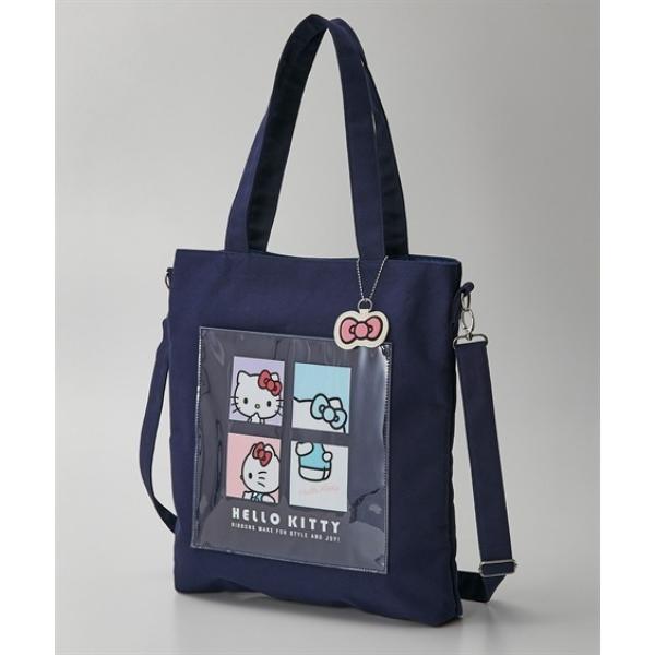 ZOZO問い合わせ番号:105976617ショップ:nissen，ニッセンブランド:sanrio，サンリオ，nissen，ニッセン商品名:Hello Kitty（ハローキティ）１０ポケット縦型キャンバス２WAYトートバッグ（Ａ４対応）カテゴ...