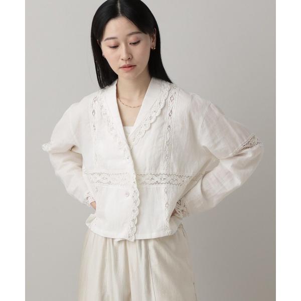 ZOZO問い合わせ番号:105976705ショップ:A part by，アパートバイブランド:A part by，アパートバイ商品名:バテンレースシャツカテゴリ:トップス>シャツ/ブラウスブランド品番:661439素材:本体：麻76%...