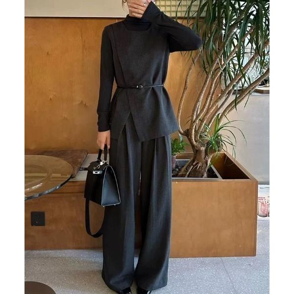 『タイムセール実施中』ZOZO問い合わせ番号:105977333ショップ:Doula Doula，ドゥーラドゥーラブランド:FAVORITO，ファヴォリート商品名:ベルト付きベストトップスワイドパンツセットアップカテゴリ:ジャケット/アウタ...