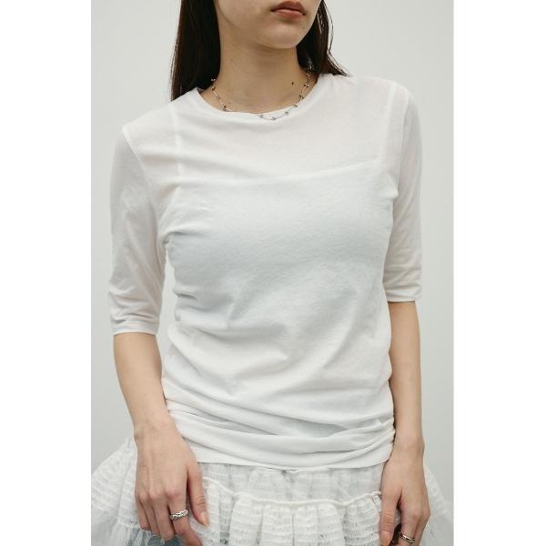 ZOZO問い合わせ番号:105977613ショップ:STYLEMIXER，スタイルミキサーブランド:STYLEMIXER，スタイルミキサー商品名:シアーバックシームＴカテゴリ:トップス>Tシャツ/カットソーブランド品番:500JSM8...
