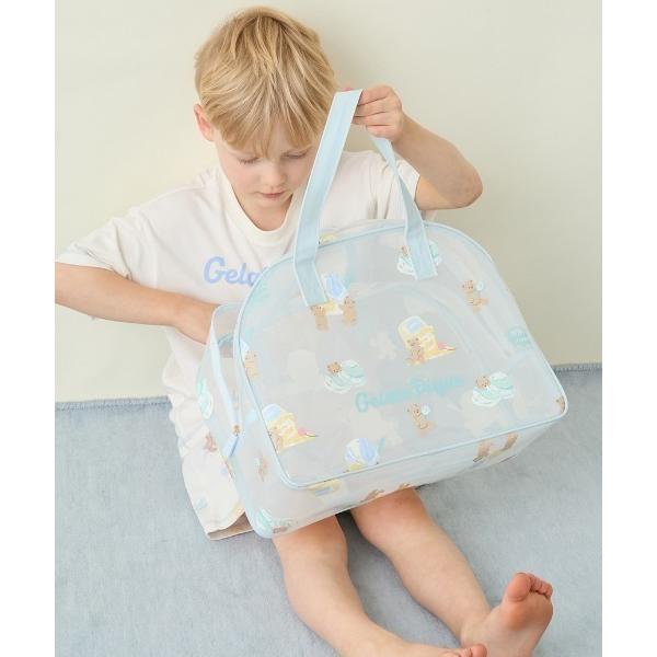 ZOZO問い合わせ番号:106012803ショップ:gelato pique，ジェラート　ピケブランド:gelato pique，ジェラートピケ商品名:【KIDS】アイスクリームベア柄PVCプールバッグカテゴリ:バッグ>トートバッグブ...