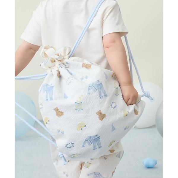 ZOZO問い合わせ番号:106012804ショップ:gelato pique，ジェラート　ピケブランド:gelato pique，ジェラートピケ商品名:【KIDS】パジャマパーティー柄巾着バッグカテゴリ:バッグ>トートバッグブランド品...