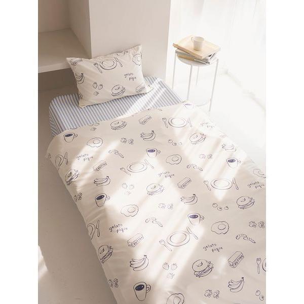 ZOZO問い合わせ番号:106012831ショップ:gelato pique，ジェラート　ピケブランド:gelato pique Sleep，ジェラートピケスリープ商品名:【Sleep】モーニング柄 ３点セット（シングル）カテゴリ:インテリ...