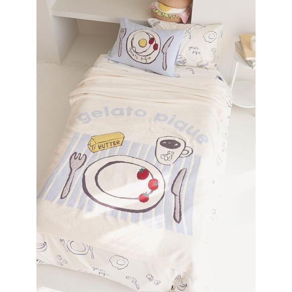 ZOZO問い合わせ番号:106012834ショップ:gelato pique，ジェラート　ピケブランド:gelato pique Sleep，ジェラートピケスリープ商品名:【Sleep】モーニングモチーフ ジャガードマルチカバーカテゴリ:イ...
