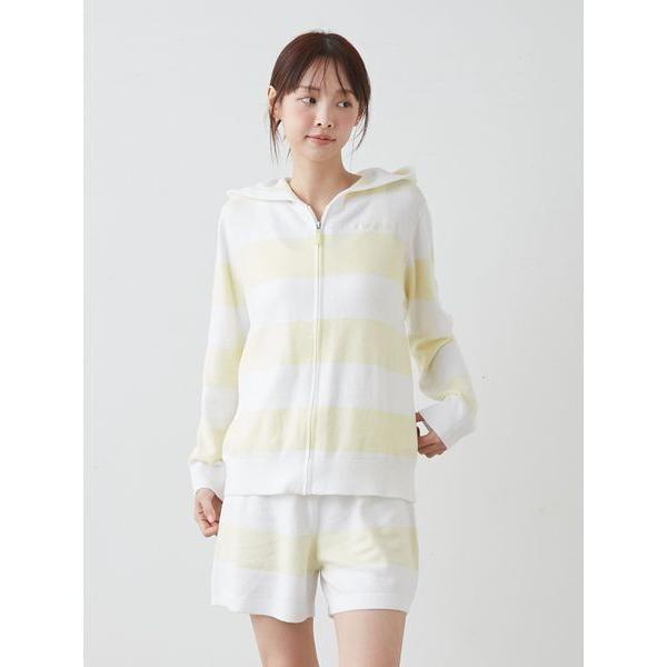 ZOZO問い合わせ番号:106012861ショップ:gelato pique，ジェラート　ピケブランド:gelato pique，ジェラートピケ商品名:スムーズィーlite2ボーダーショートパンツカテゴリ:ルームウェア>ルームウェア/...