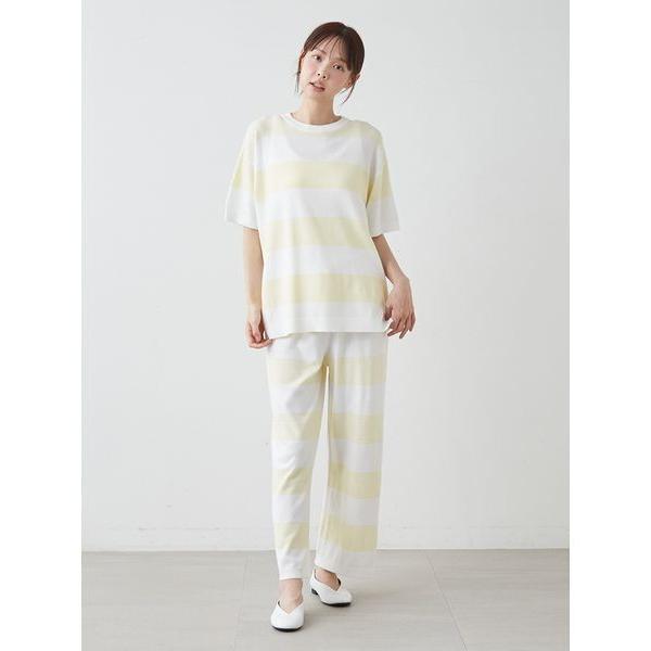 『タイムセール実施中』ZOZO問い合わせ番号:106012862ショップ:gelato pique，ジェラート　ピケブランド:gelato pique，ジェラートピケ商品名:スムーズィーlite2ボーダーロングパンツカテゴリ:ルームウェア&...