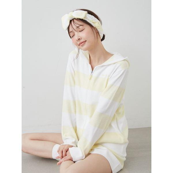 『タイムセール実施中』ZOZO問い合わせ番号:106012863ショップ:gelato pique，ジェラート　ピケブランド:gelato pique，ジェラートピケ商品名:スムーズィーlite2ボーダーパーカカテゴリ:ルームウェア>...