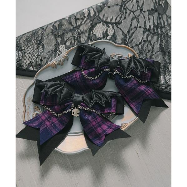 ZOZO問い合わせ番号:106012963ショップ:夢展望（YUMETENBO），ユメテンボウブランド:DearMyLove，ディアマイラブ，夢展望，ユメテンボウ商品名:【クロミ×DML】羽根リボンヘアクリップ【海外発送不可】カテゴリ:ヘア...