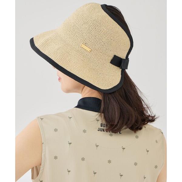 ZOZO問い合わせ番号:106013227ショップ:ROPE'，ロぺブランド:JUN&amp;ROPE'，ジュンアンドロペ商品名:ペーパーヤーンワイドバイザーカテゴリ:帽子>サンバイザーブランド品番:2026-C-ERU26100素材...