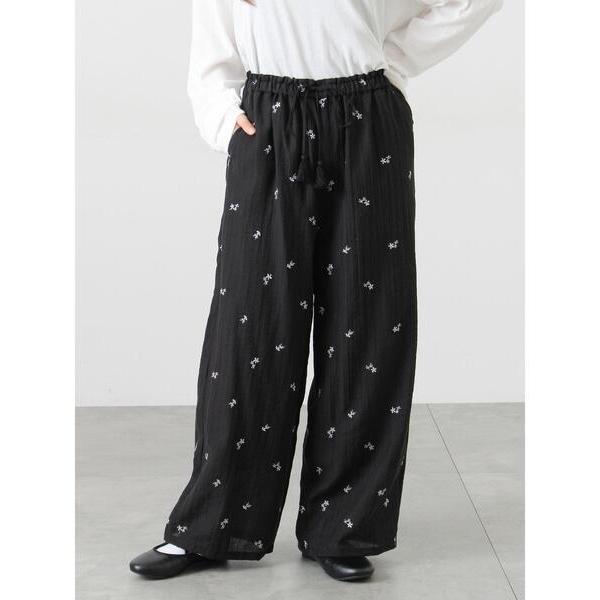 『タイムセール実施中』ZOZO問い合わせ番号:106013324ショップ:Samansa Mos2，サマンサ モスモスブランド:Samansa Mos2，サマンサ モスモス商品名:シアー楊柳刺繍イージーパンツカテゴリ:パンツ>その他パ...