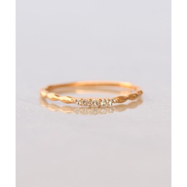 ZOZO問い合わせ番号:106013870ショップ:NOIR DE POUPEE，ノワールドプーペブランド:NOIR DE POUPEE，ノワールドプーペ商品名:【WEB限定】K18vermeil 5粒ホワイトトパーズリングカテゴリ:アクセ...