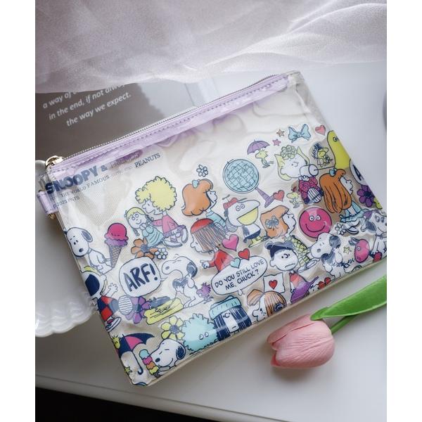ZOZO問い合わせ番号:106014016ショップ:FUNALIVE，ファンアライブブランド:SNOOPY，スヌーピー，FUNALIVE，ファンアライブ商品名:SNOOPY スヌーピー フラットポーチ ALL PEANUTS 2カテゴリ:財...