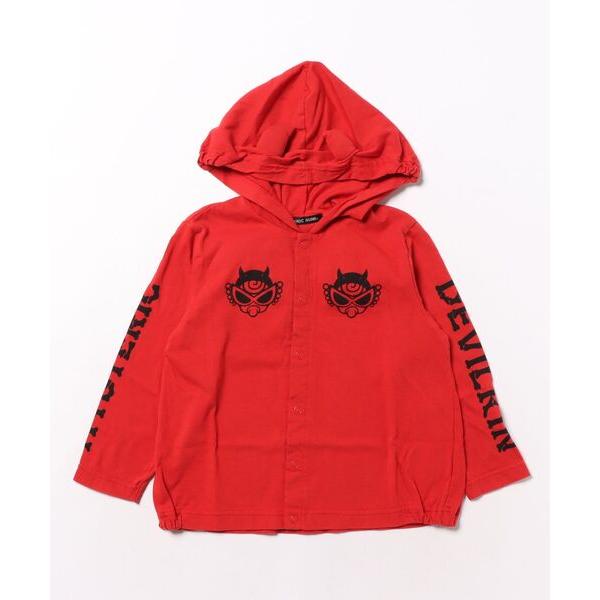 ZOZO問い合わせ番号:106014175ショップ:HYSTERIC MINI，ヒステリックミニブランド:HYSTERIC MINI，ヒステリックミニ商品名:DEVILKIN つの羽付き カーディガンカテゴリ:トップス>カーディガン/...