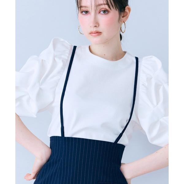 ZOZO問い合わせ番号:106014469ショップ:Rose Tiara，ローズティアラブランド:Audie a Muses，オーディアミューズ商品名:タックボリュームスリーブカットソーカテゴリ:トップス>Tシャツ/カットソーブランド...