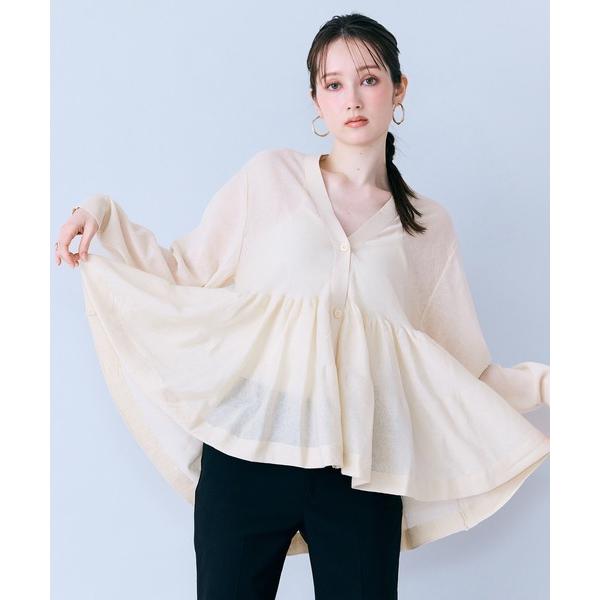 ZOZO問い合わせ番号:106014471ショップ:Rose Tiara，ローズティアラブランド:Audie a Muses，オーディアミューズ商品名:シアーティアードニットカーディガンカテゴリ:トップス>カーディガン/ボレロブランド...