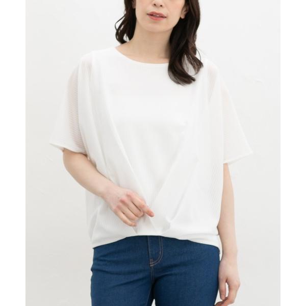 ZOZO問い合わせ番号:106014692ショップ:Honeys，ハニーズブランド:Honeys，ハニーズ，GLACIER，グラシア商品名:【ハニさら・接触冷感】ひんやり裏地裾タックブラウスカテゴリ:トップス>シャツ/ブラウスブランド...