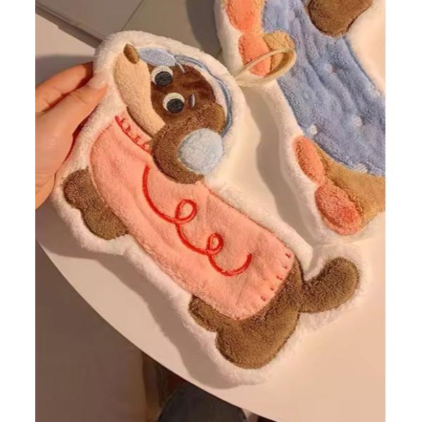 『タイムセール実施中』ZOZO問い合わせ番号:106015268ショップ:RiNc，リンクブランド:ammy.，エイミードット商品名:【 ammy. / エイミードット 】 もこもこ 犬 ねこ ループタオルカテゴリ:インテリア>タオル...