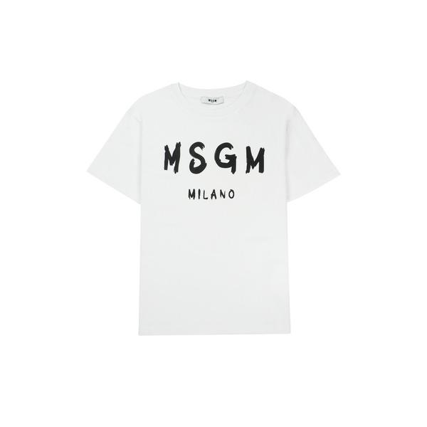 ZOZO問い合わせ番号:106015464ショップ:MSGM，エムエスジーエムブランド:MSGM KIDS，エムエスジーエムキッズ，MSGM，エムエスジーエム商品名:【NEW】MSGM KIDS ブラッシュロゴTシャツカテゴリ:トップス&g...